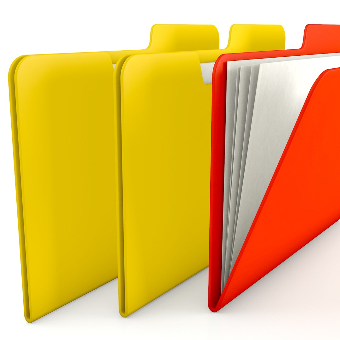 closed opened office file 3d obj
