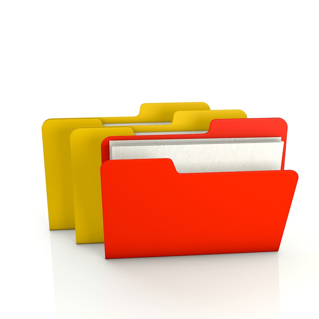closed opened office file 3d obj