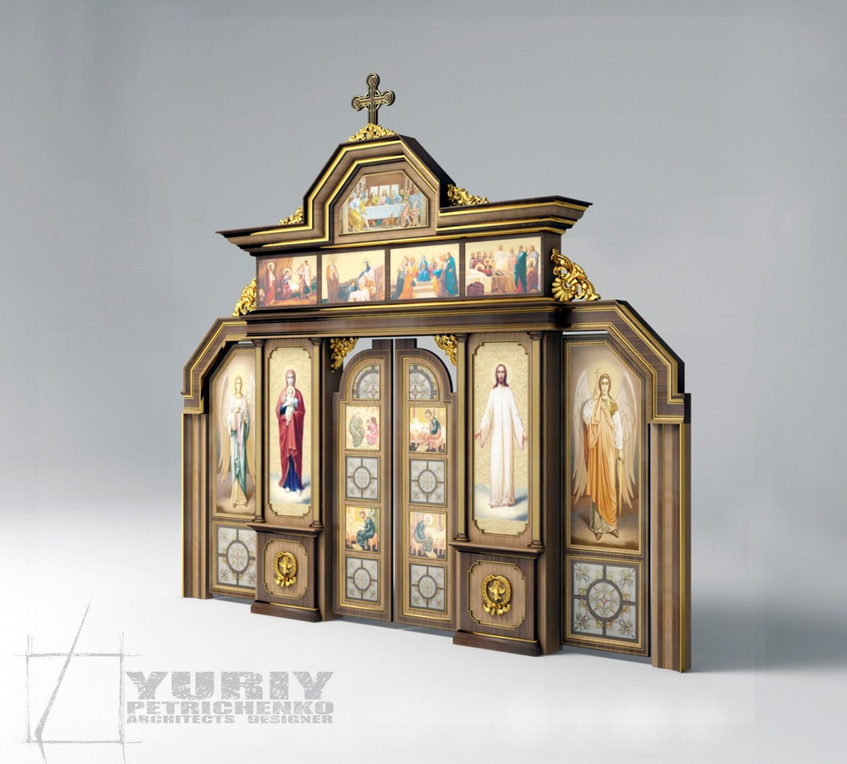 3d Model Of Orthodox Iconostasis