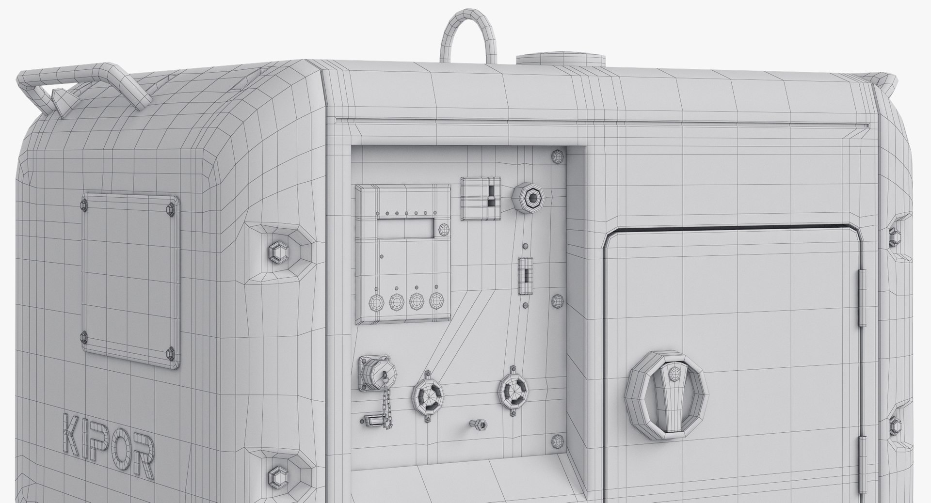 3D portable generator model - TurboSquid 1231100