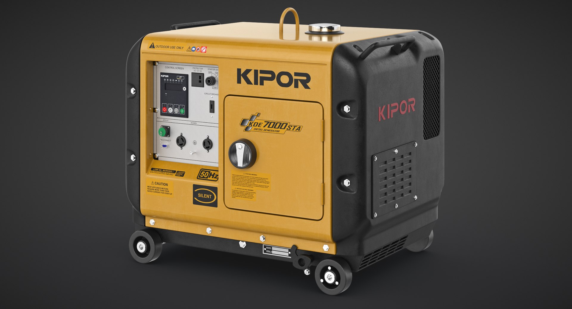 3D Portable Generator Model - TurboSquid 1231100