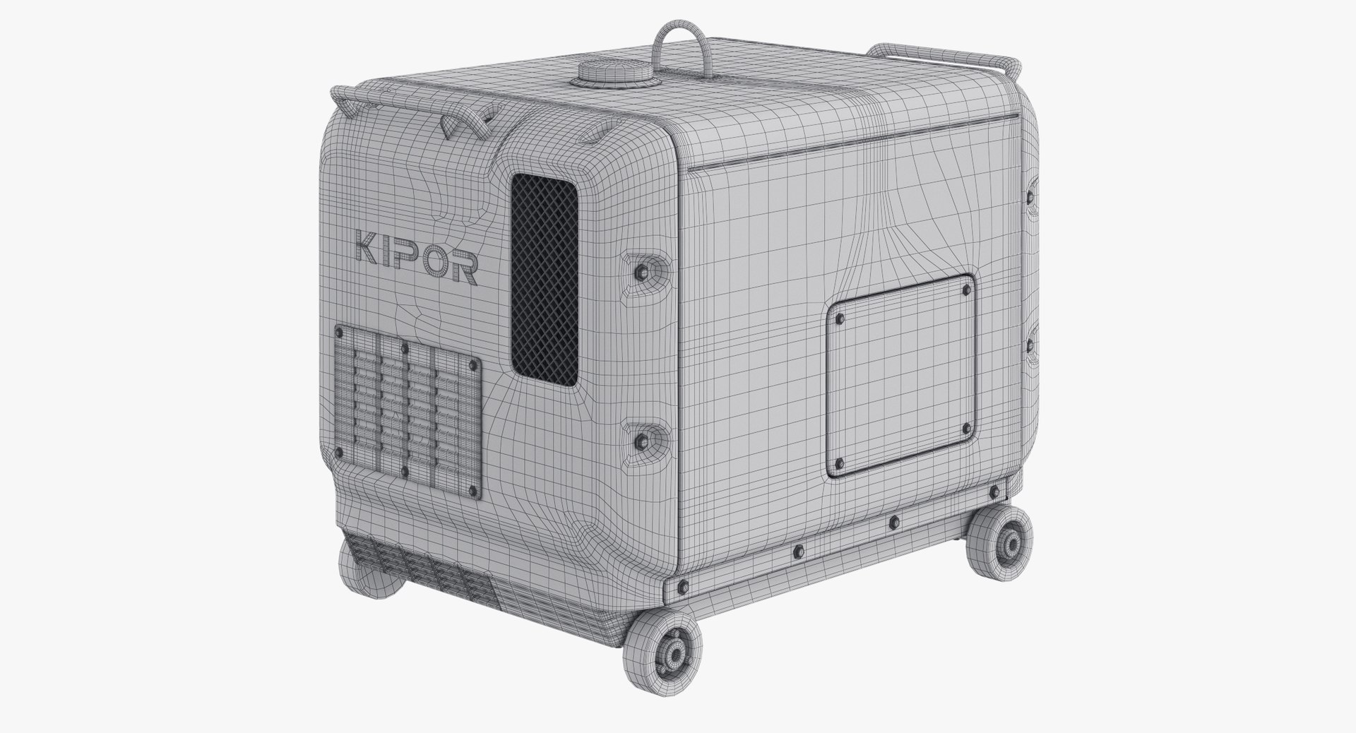 3D portable generator model - TurboSquid 1231100