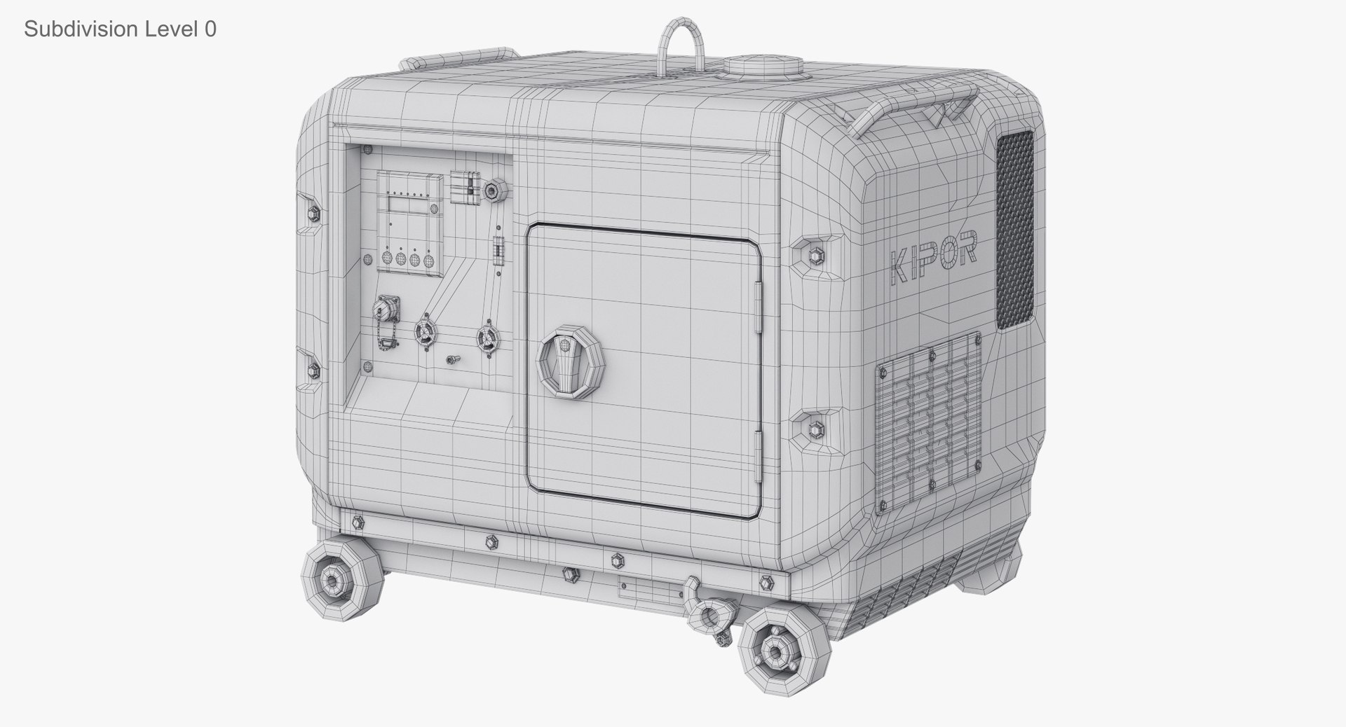 3D Portable Generator Model - TurboSquid 1231100