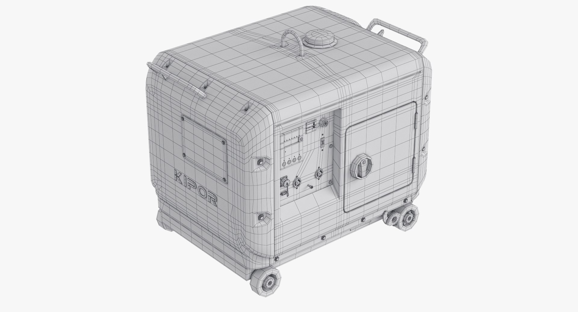 3D portable generator model - TurboSquid 1231100