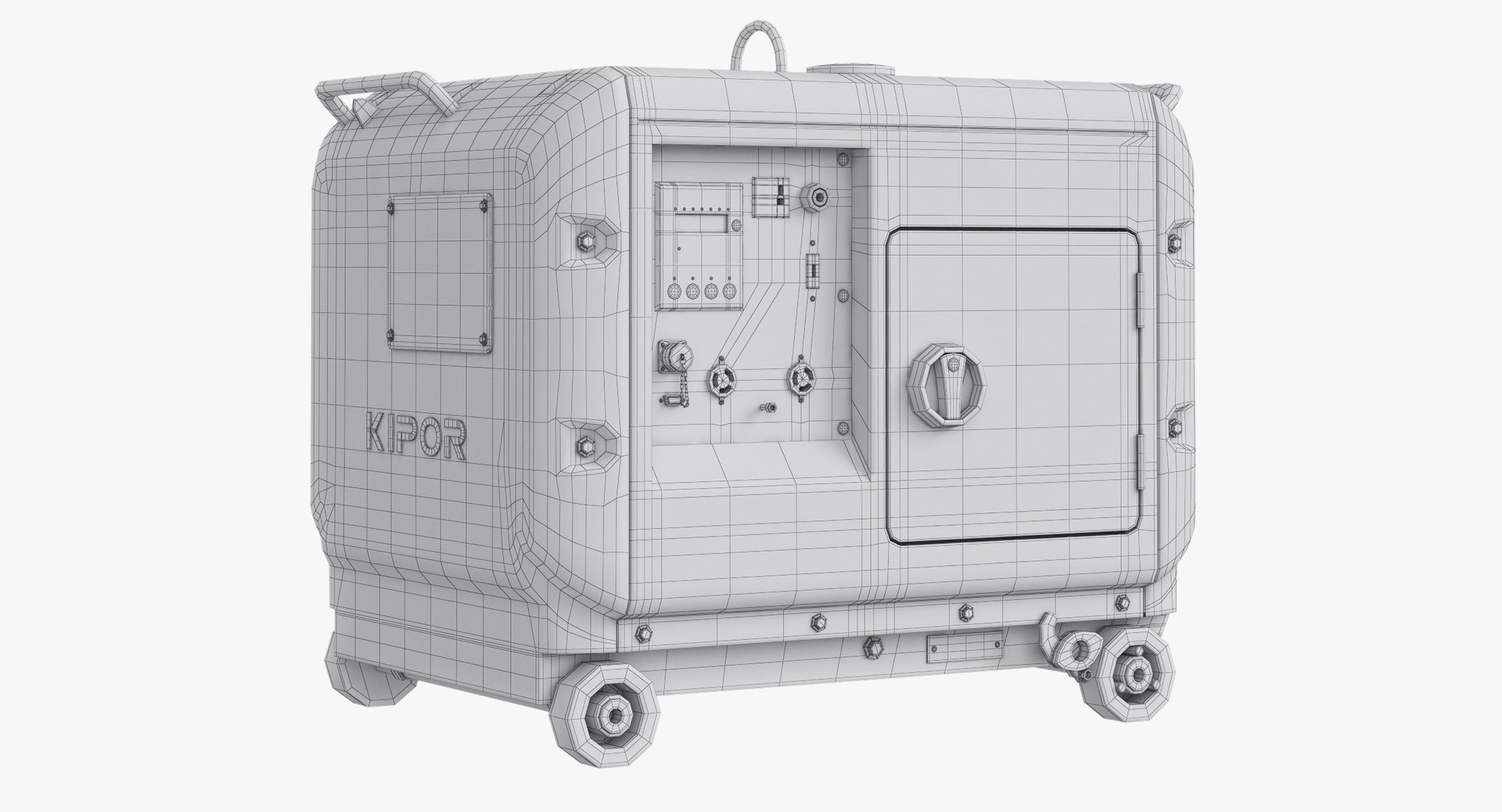 3D Portable Generator Model - TurboSquid 1231100