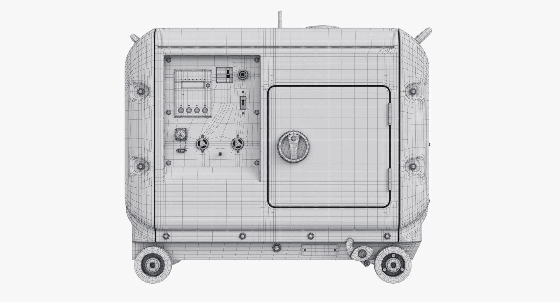 3D portable generator model - TurboSquid 1231100