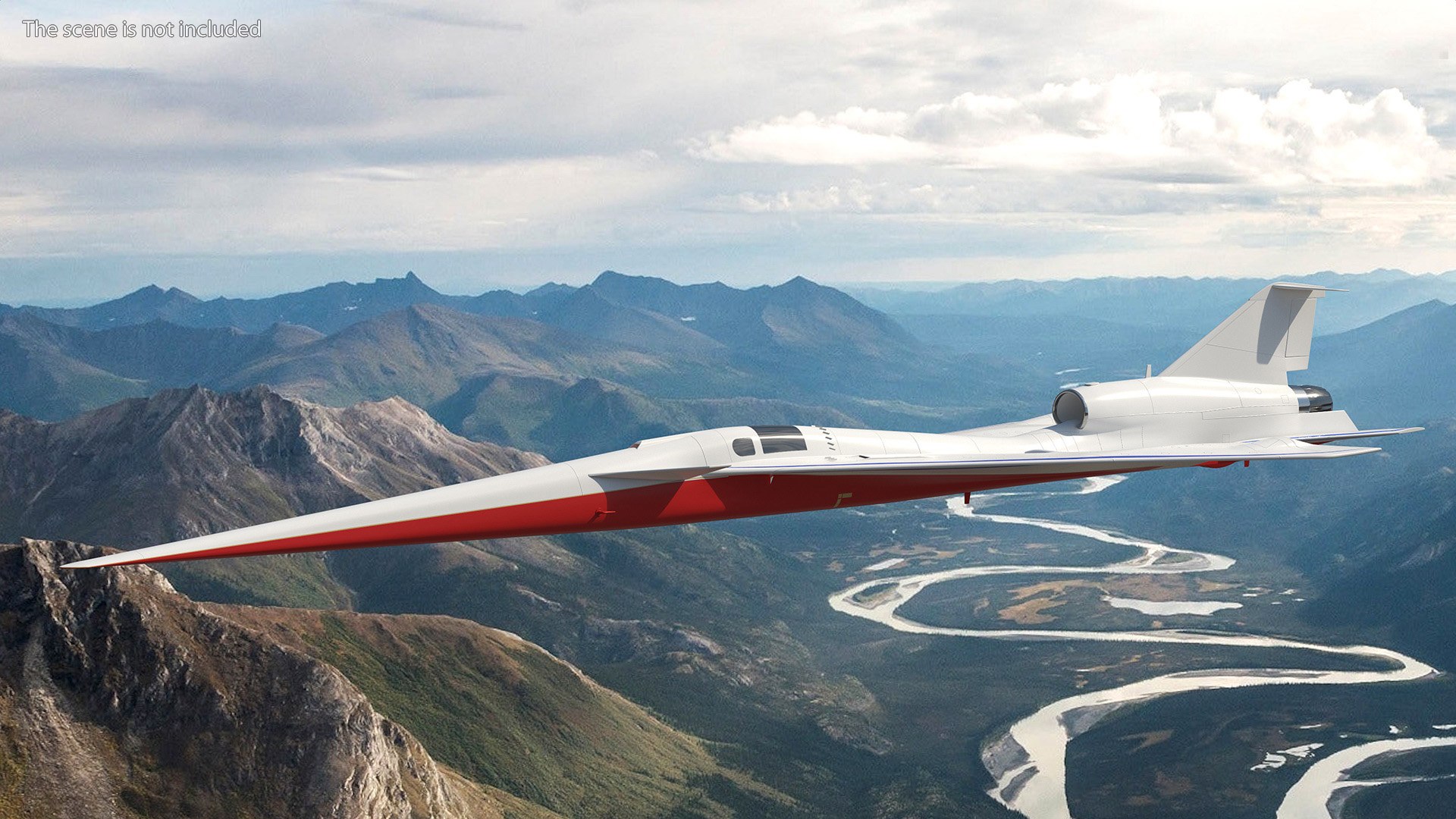 3D Quiet Supersonic Transport - TurboSquid 2075012