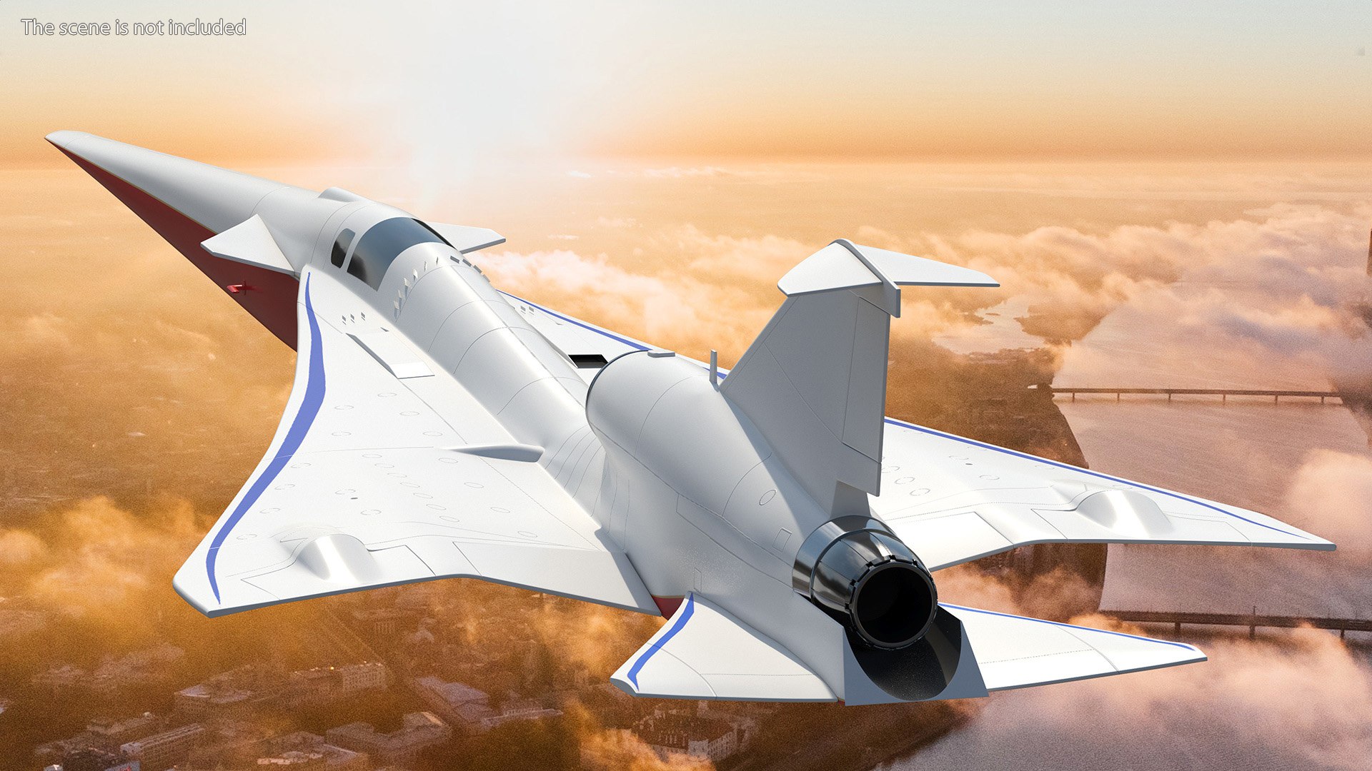 3D Quiet Supersonic Transport - TurboSquid 2075012