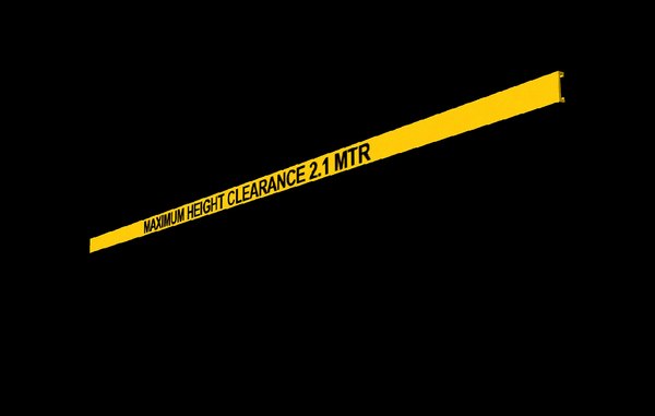 x hanging clearance sign