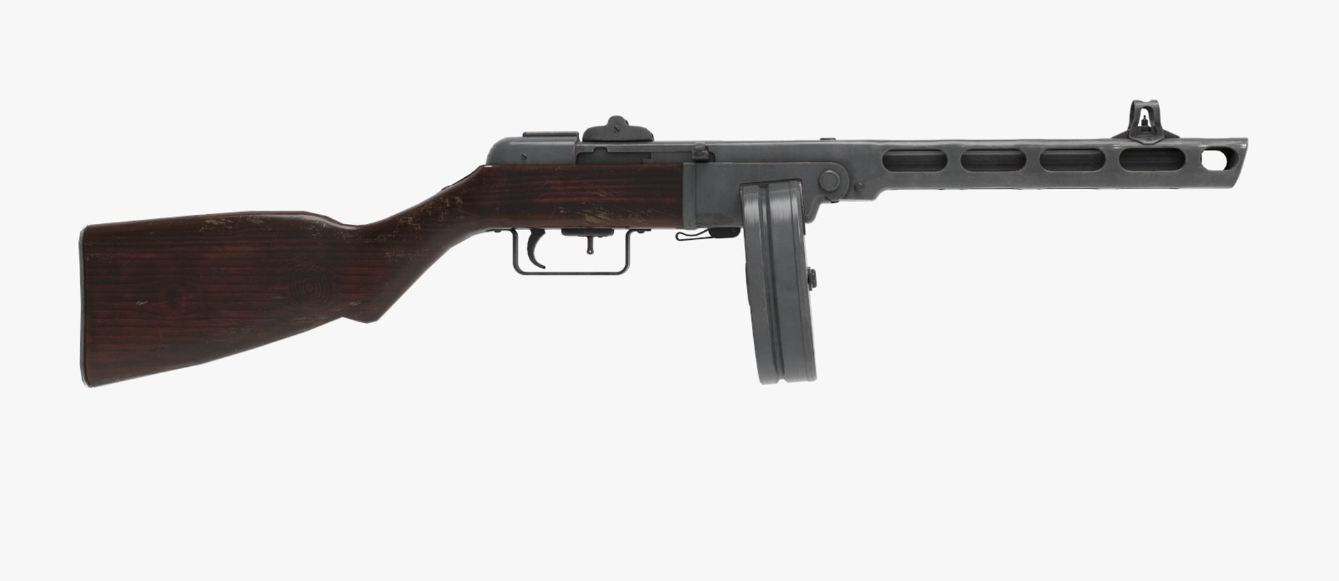 Soviet Submachine Gun Ppsh-41 3D - TurboSquid 1696720