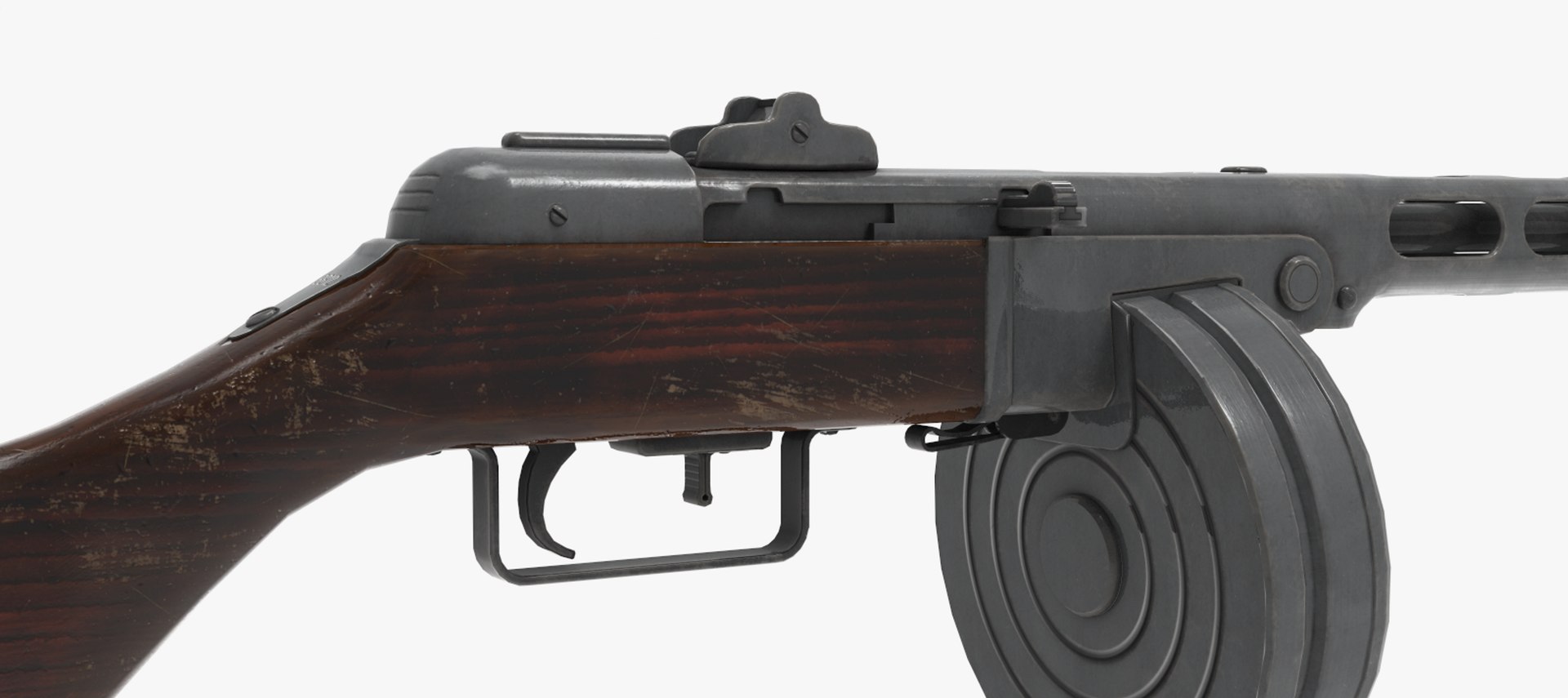 Soviet Submachine Gun Ppsh-41 3D - TurboSquid 1696720