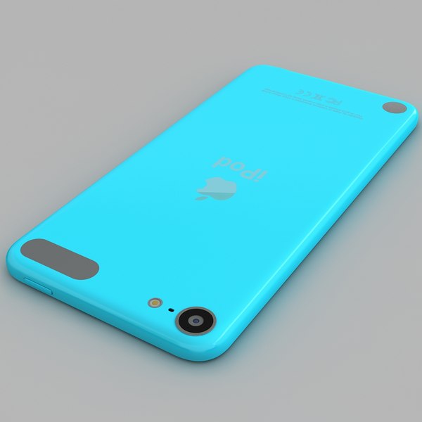 3d blue ipod touch generation model