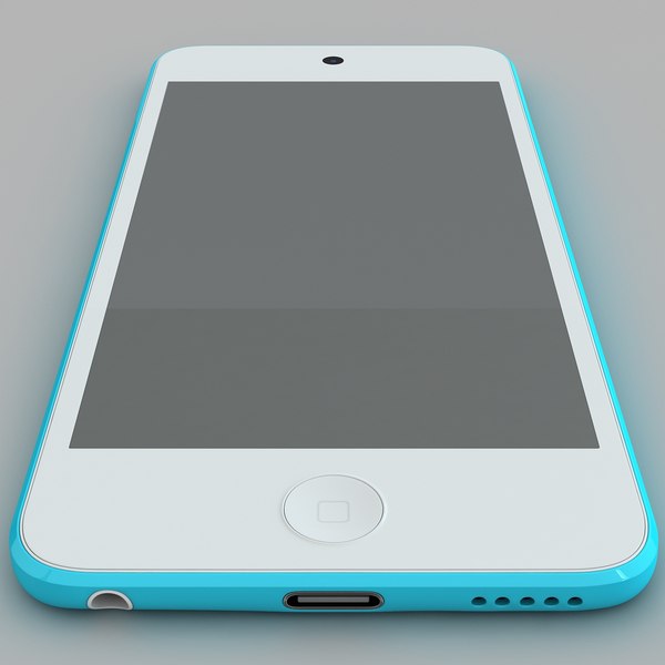 3d blue ipod touch generation model