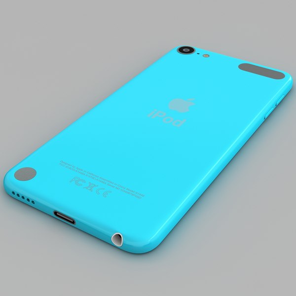 3d blue ipod touch generation model