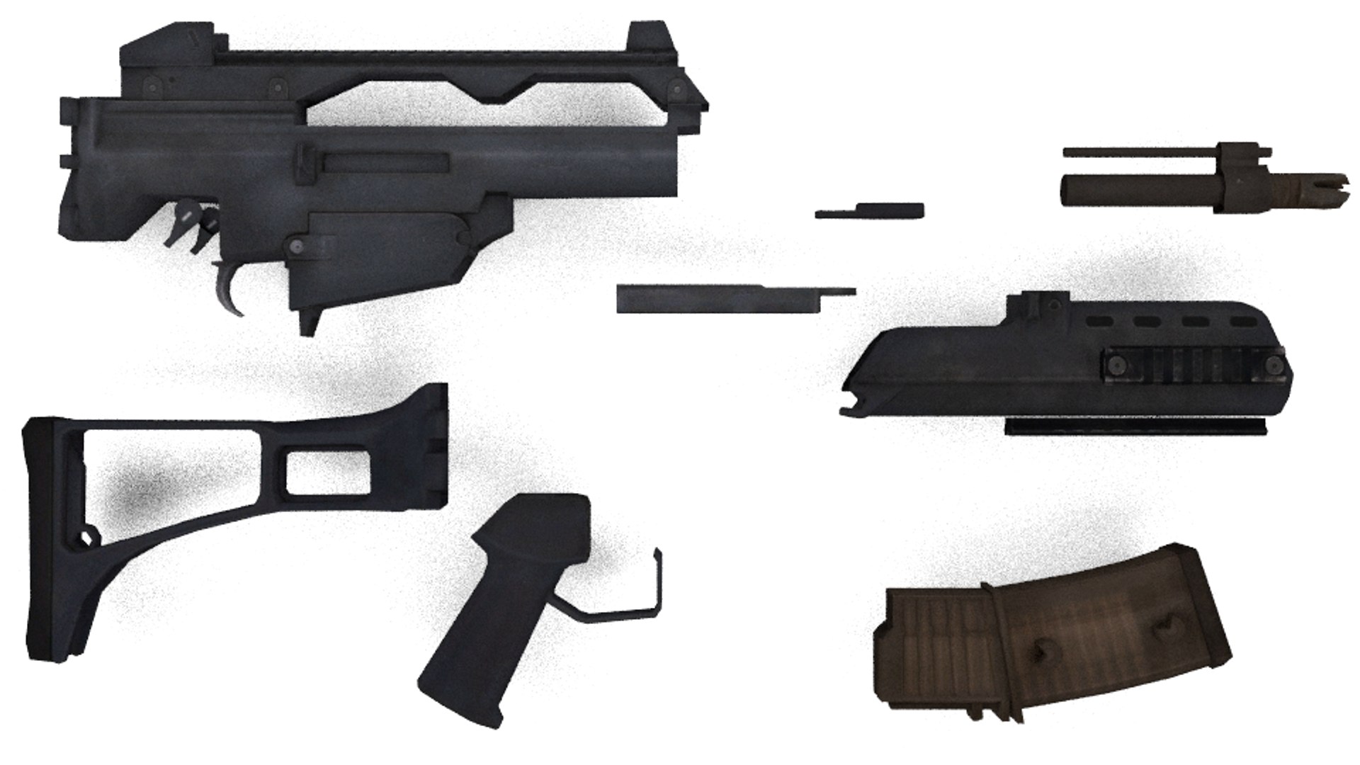 3d Model Of Heckler Koch G36kv Rifle