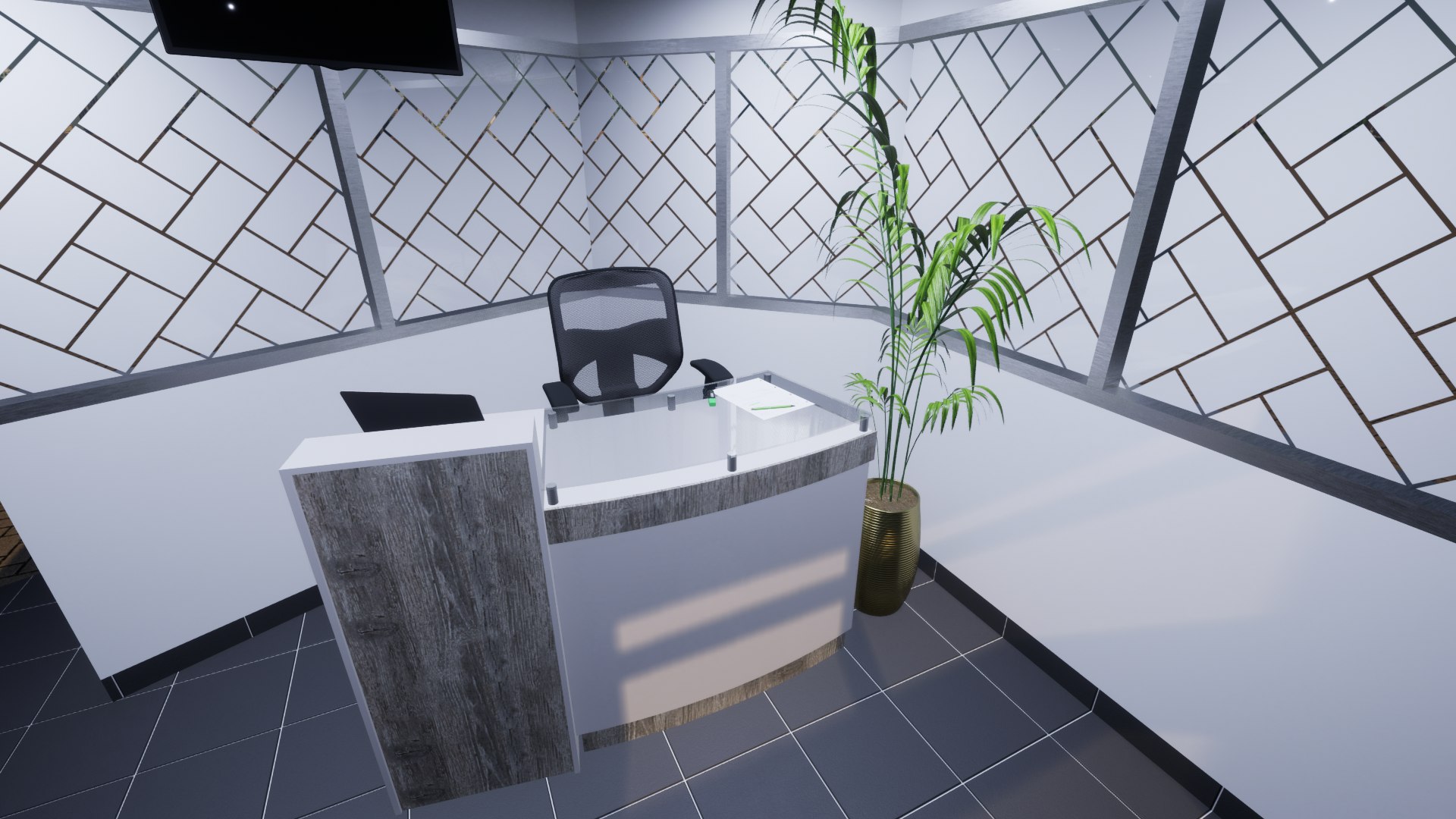 Reception and cashier - Recepcion y cajero 3D model - TurboSquid 2182796