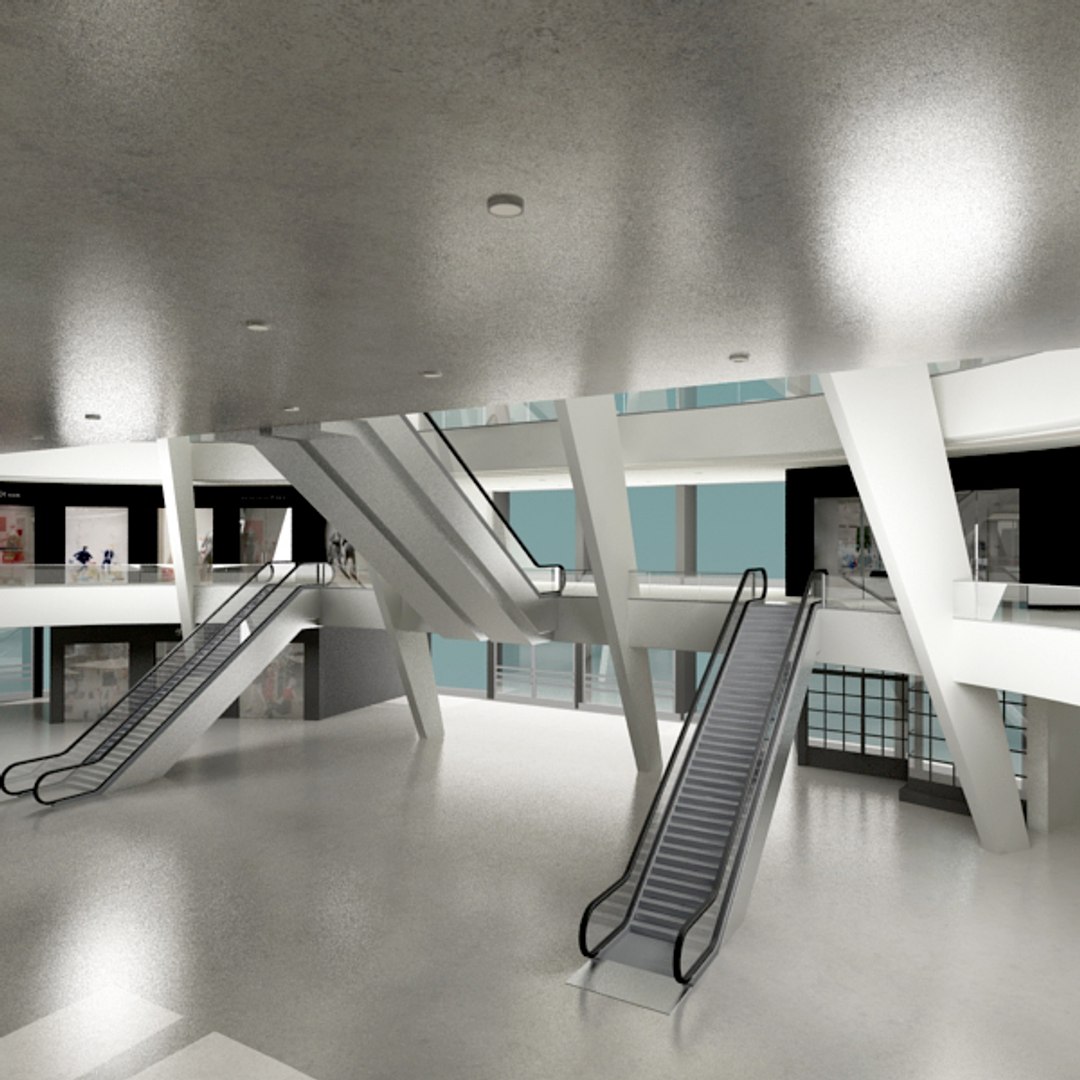 3D shopping mall model - TurboSquid 1226908