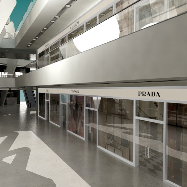 3D shopping mall model - TurboSquid 1226908