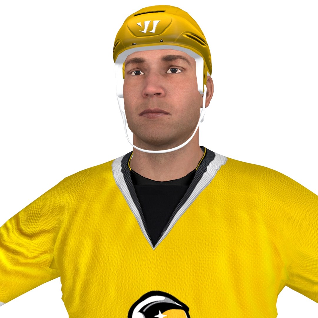 3d Hockey Player Model