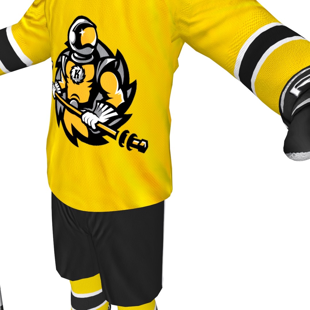 3d Hockey Player Model