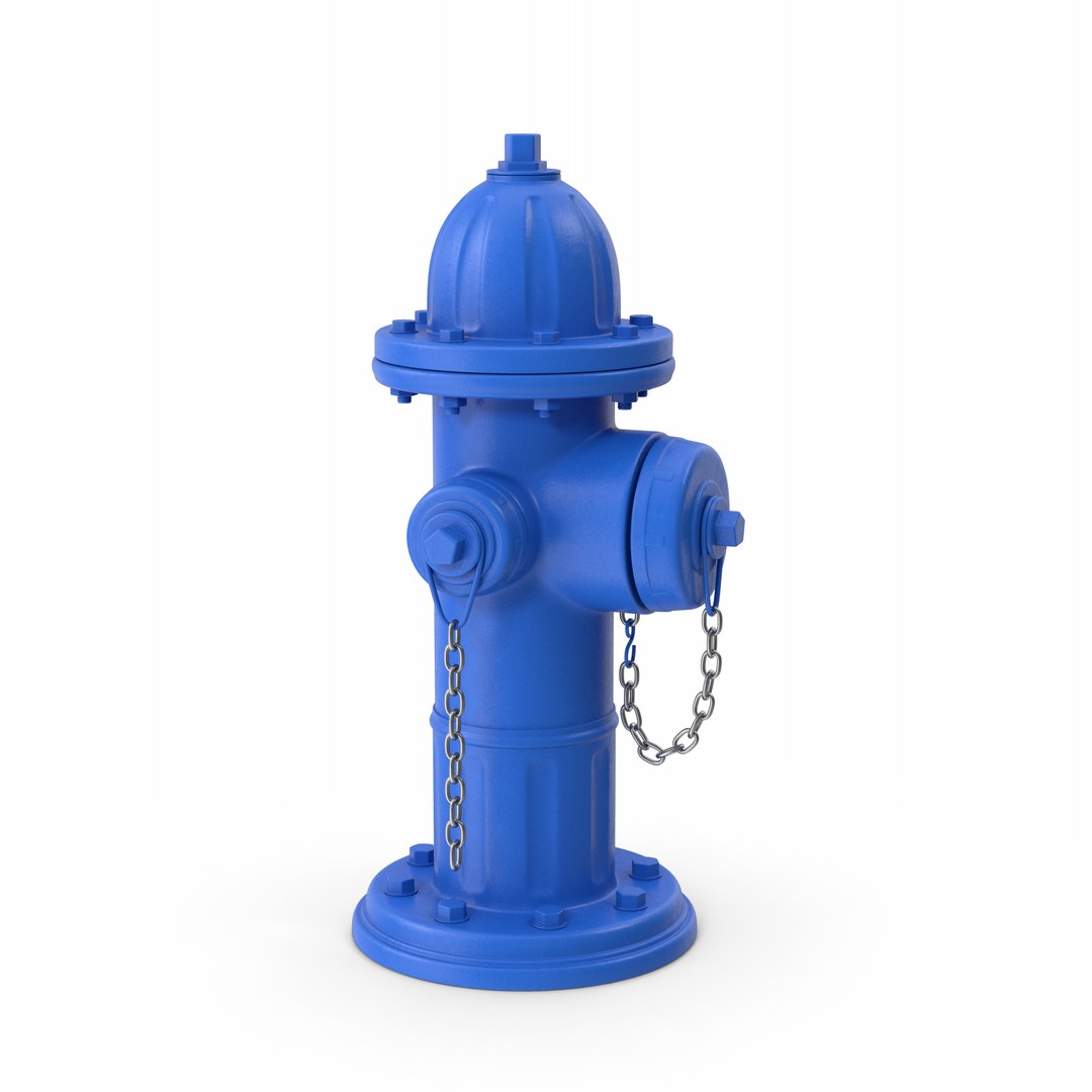 Blue Fire Hydrant 3D Model - TurboSquid 2190328