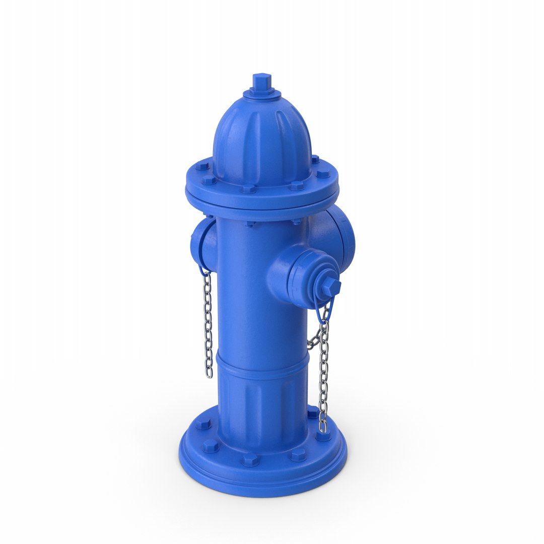 Blue Fire Hydrant 3D Model - TurboSquid 2190328