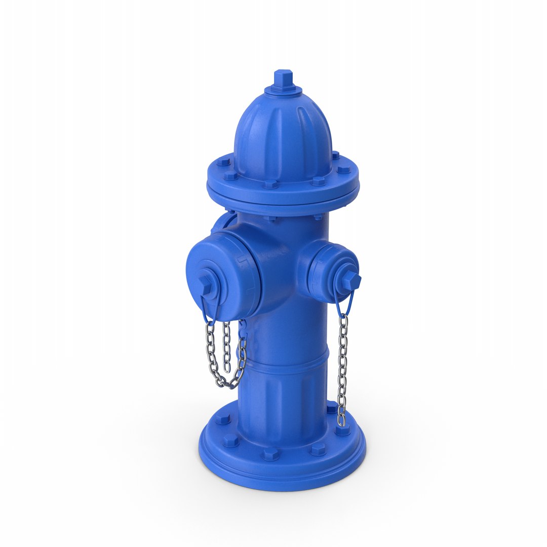 Blue Fire Hydrant 3D Model - TurboSquid 2190328
