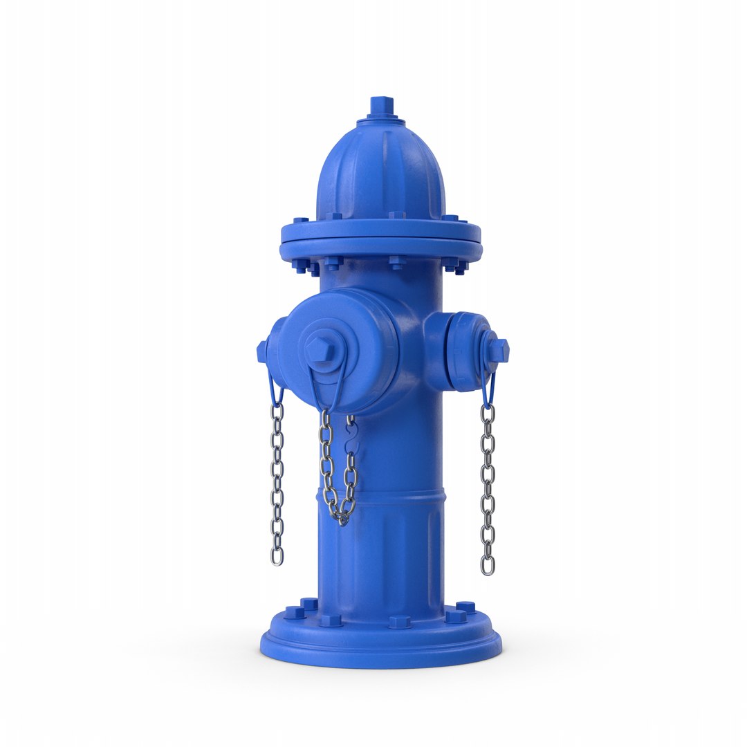 Blue Fire Hydrant 3D Model - TurboSquid 2190328