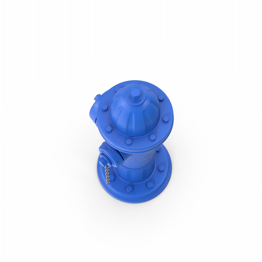 Blue Fire Hydrant 3D Model - TurboSquid 2190328