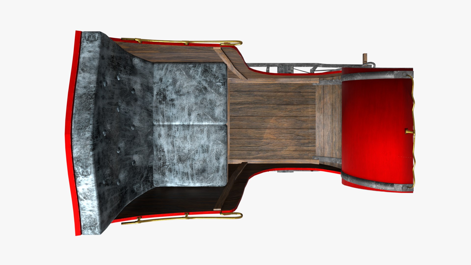 Christmas Sleigh Portland Cutter(1) 3D Model - TurboSquid 2429965