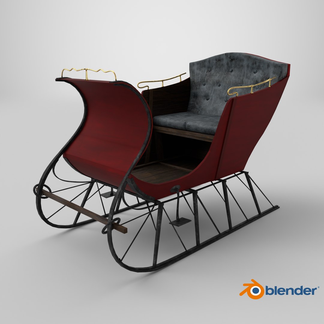 Christmas Sleigh Portland Cutter(1) 3D Model - TurboSquid 2429965