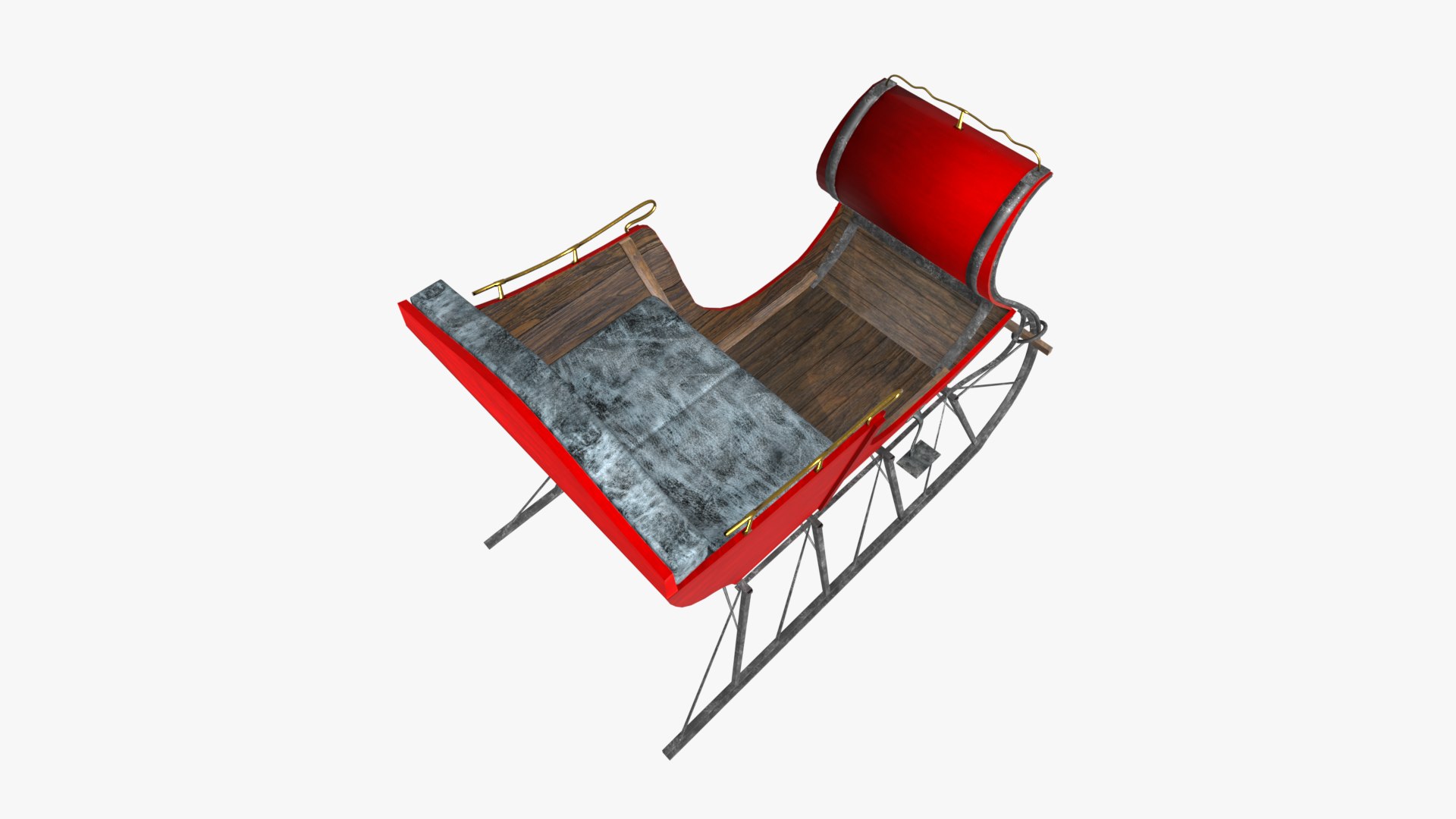 Christmas Sleigh Portland Cutter(1) 3D Model - TurboSquid 2429965