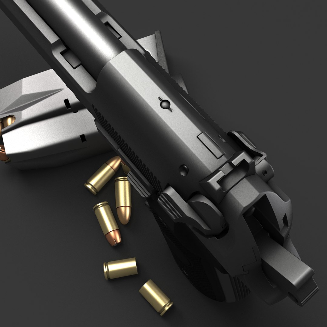 Beretta Pistols 92fs 3d Max