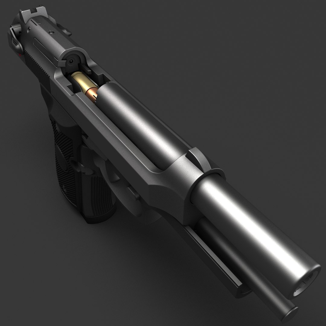 Beretta Pistols 92fs 3d Max