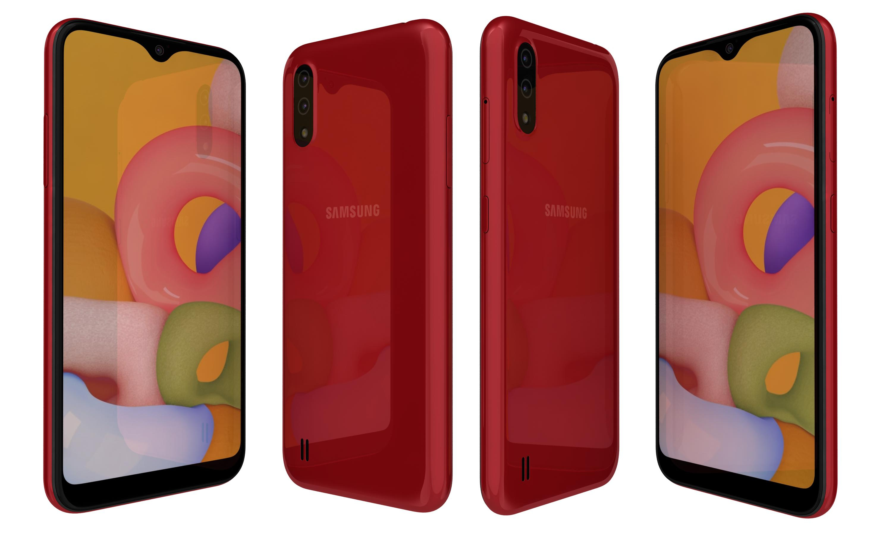 3D samsung galaxy a01 red model - TurboSquid 1504826