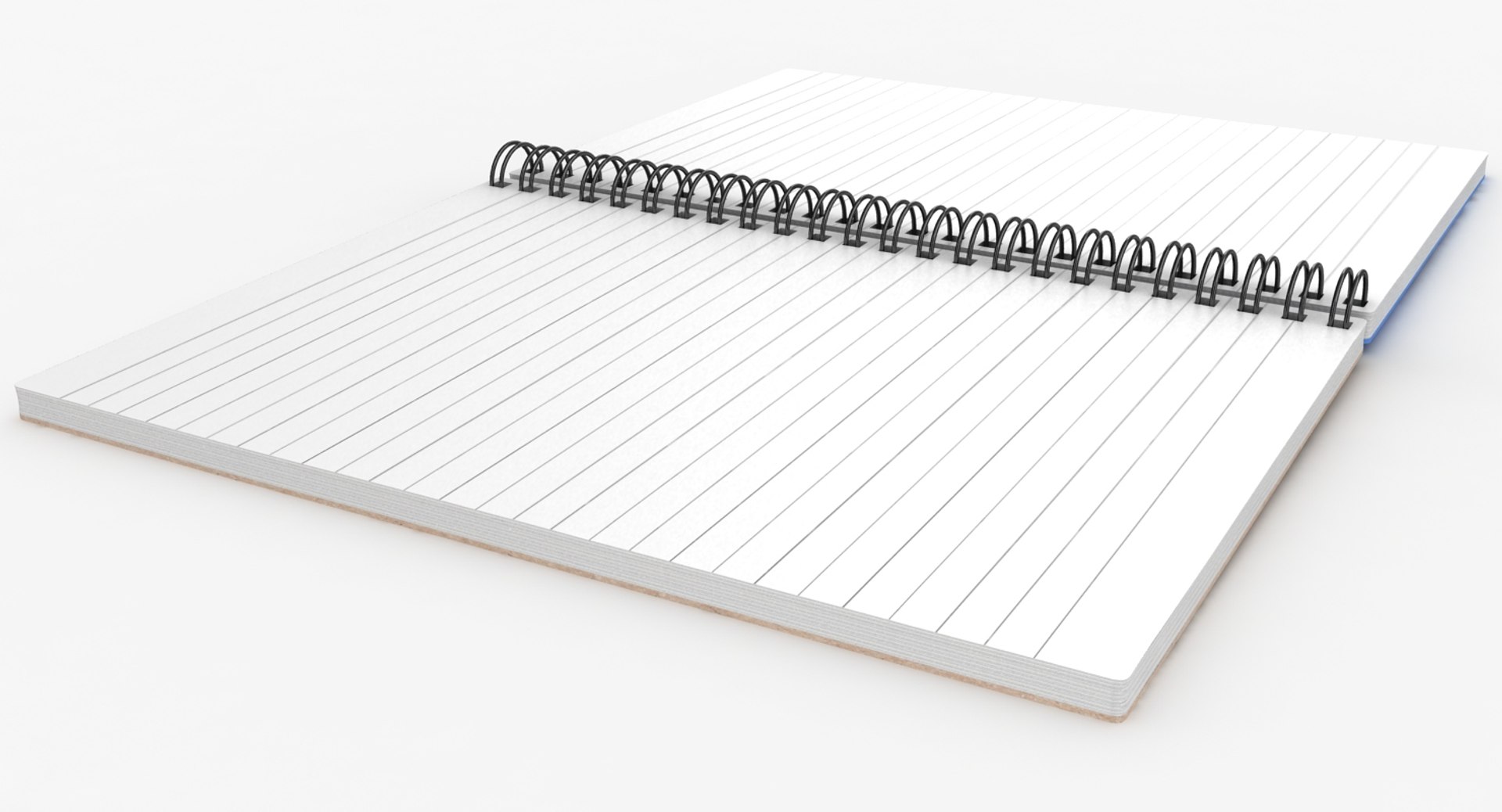 Realistic Open Notebook 2 3D Model - TurboSquid 1166567