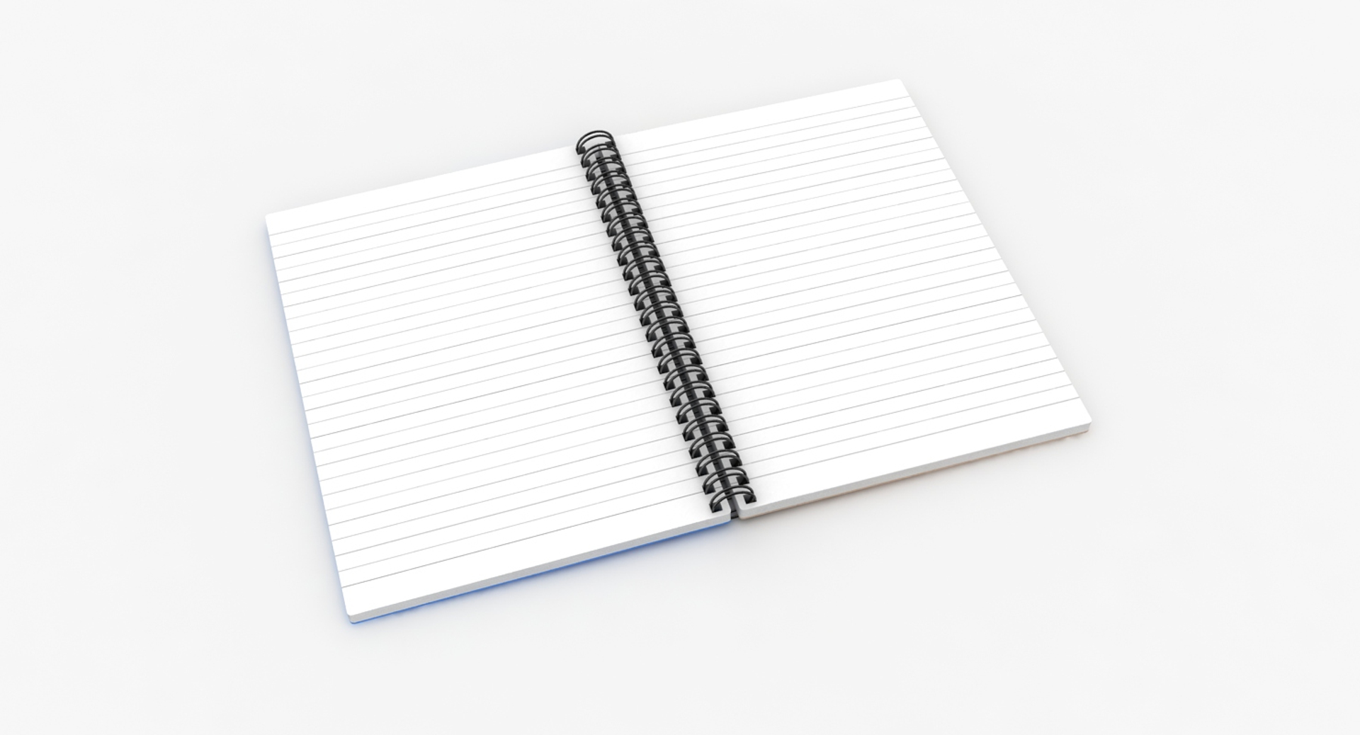 Realistic Open Notebook 2 3D Model - TurboSquid 1166567