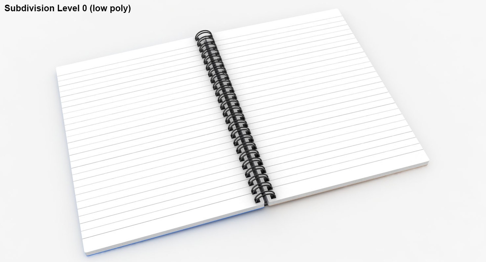 Realistic Open Notebook 2 3D Model - TurboSquid 1166567