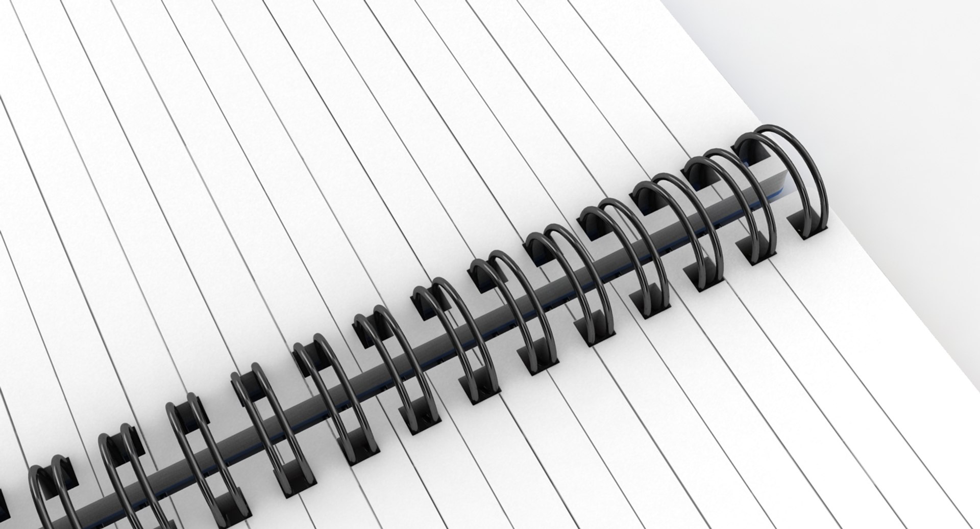 Realistic Open Notebook 2 3D Model - TurboSquid 1166567