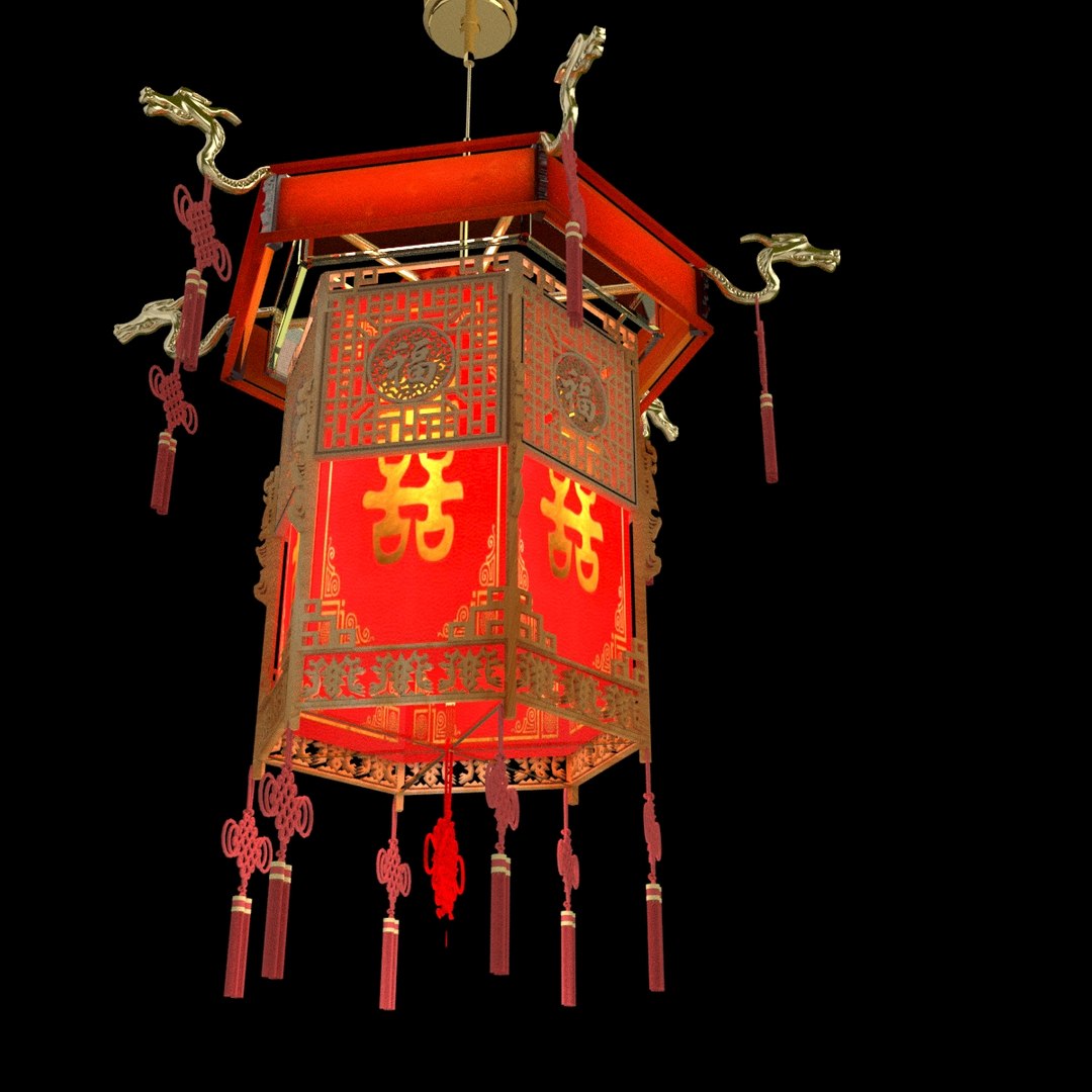 3D Chinese Palace Lantern - TurboSquid 1938568