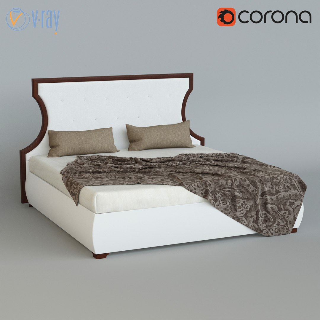 3d model bed letto royale