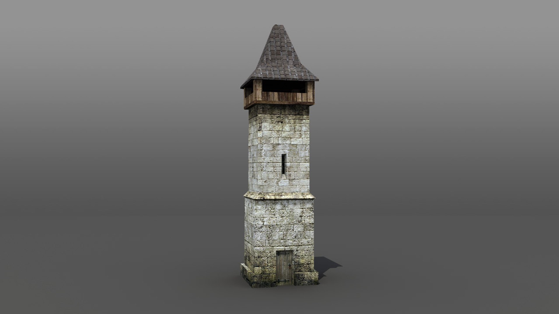 3d Medieval Castle Towers Wall Model