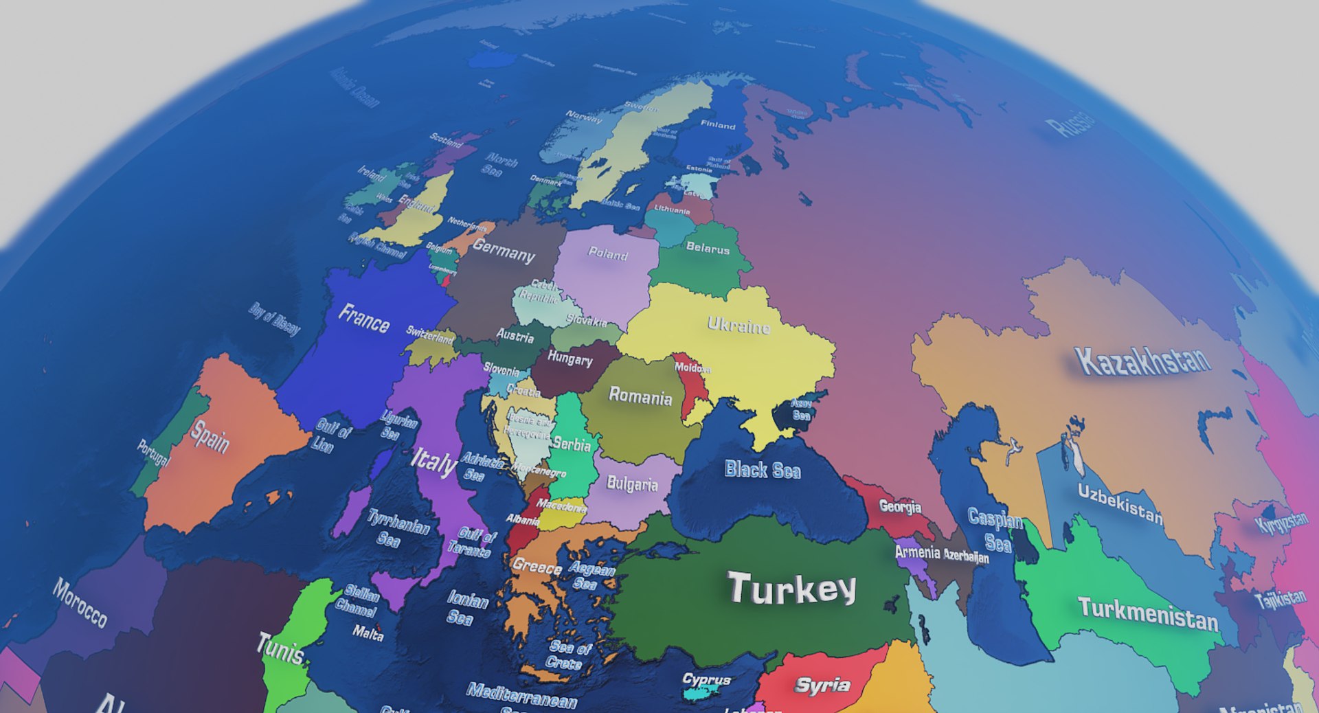 3D geopolitical earth globe 16k model - TurboSquid 1272683