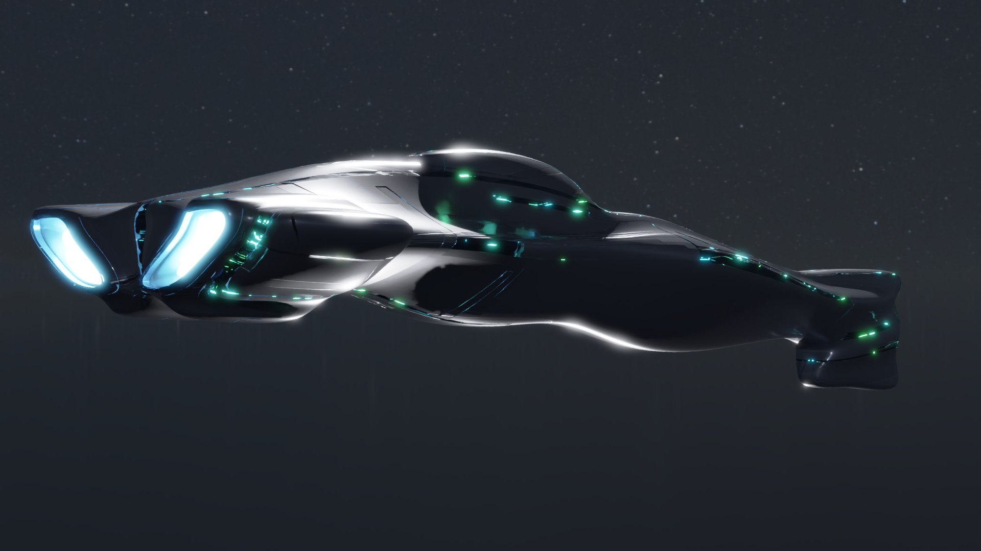 Corvette Spaceship Model - TurboSquid 2234716