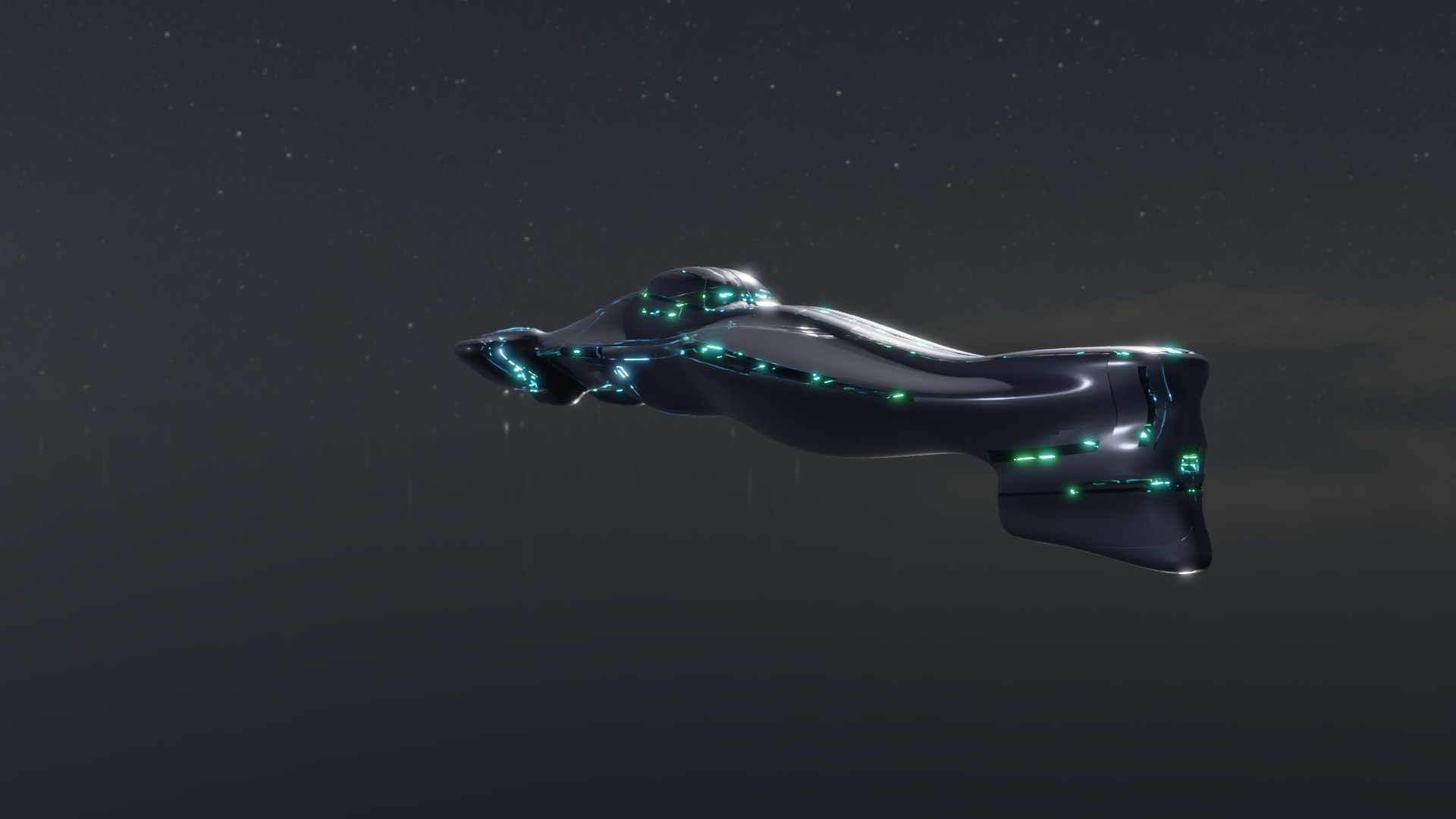 Corvette Spaceship Model - TurboSquid 2234716