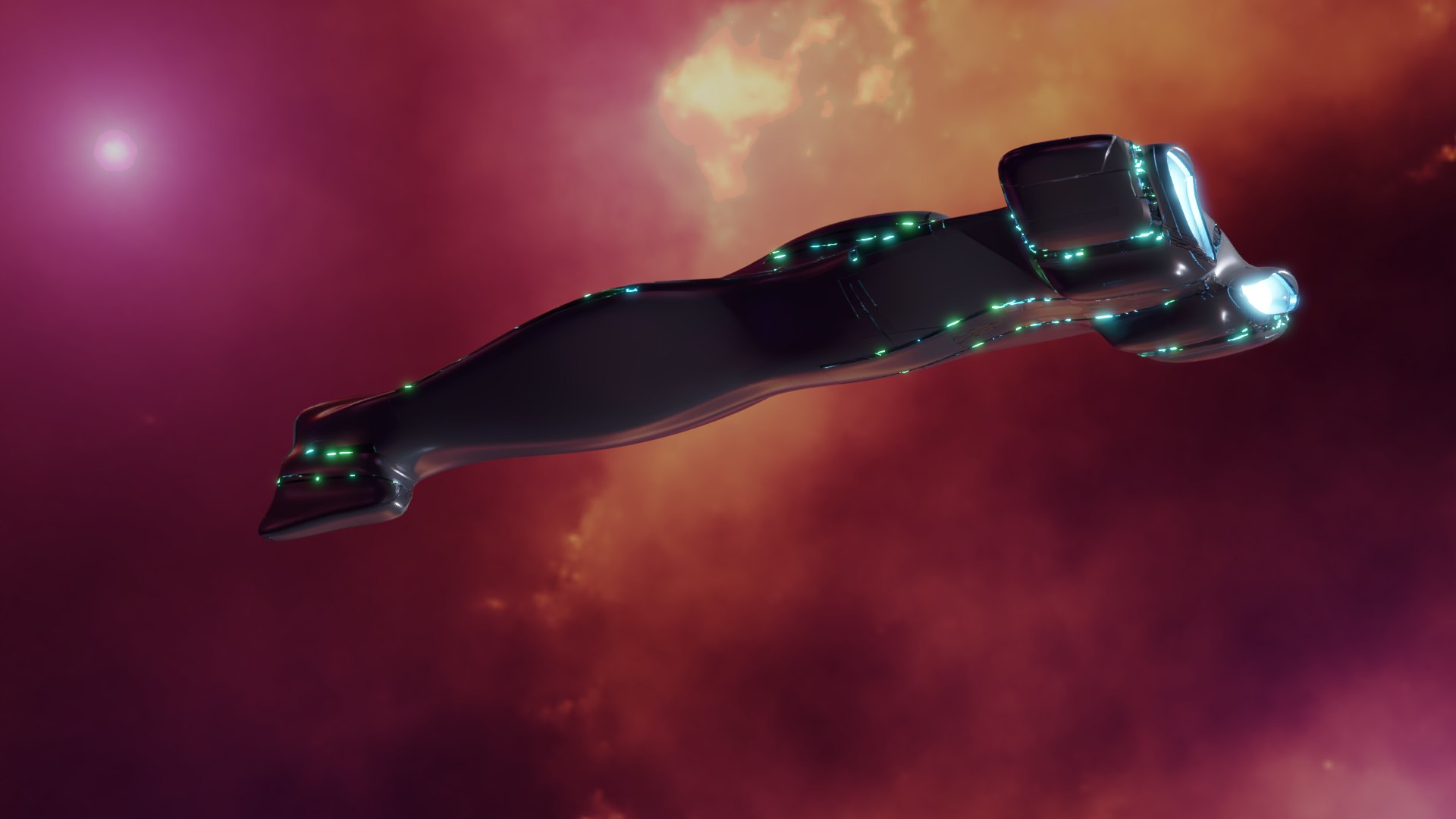 Corvette Spaceship Model - TurboSquid 2234716