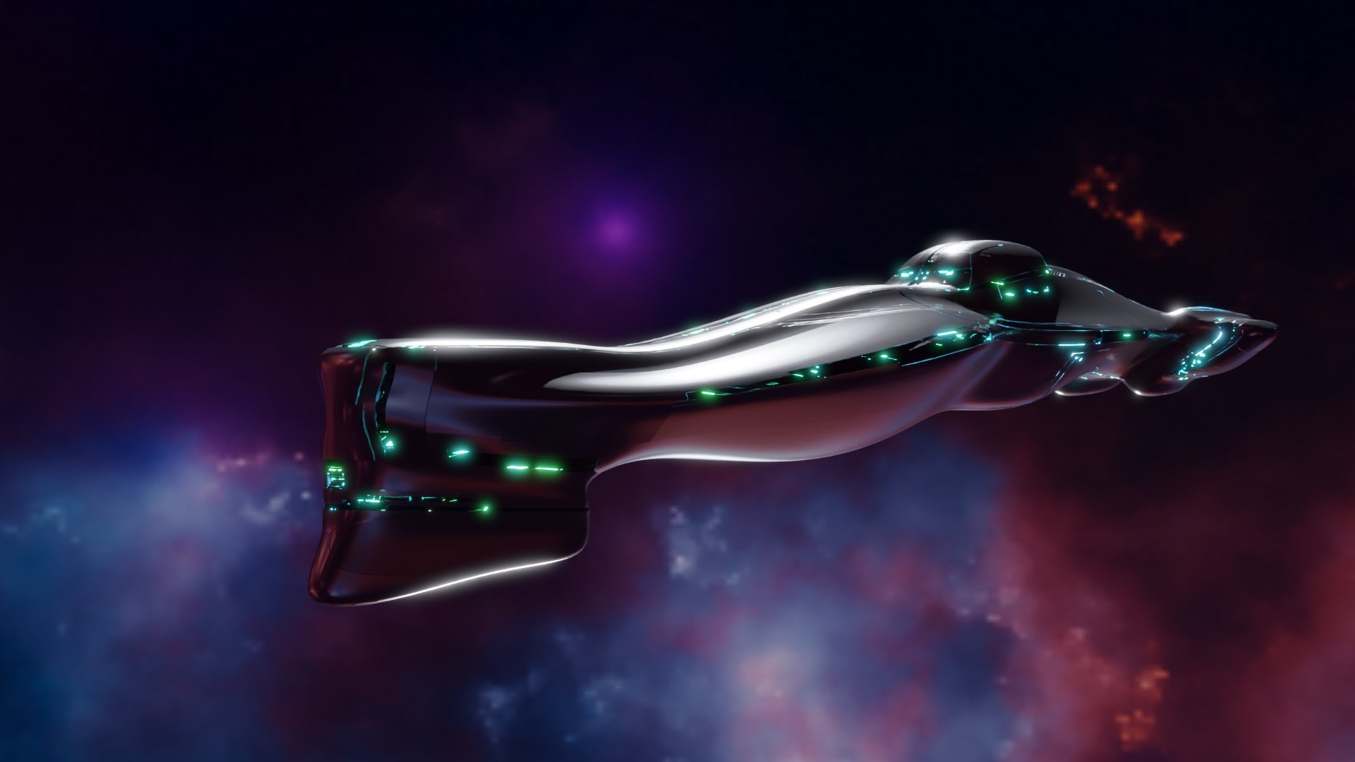 Corvette Spaceship Model - TurboSquid 2234716