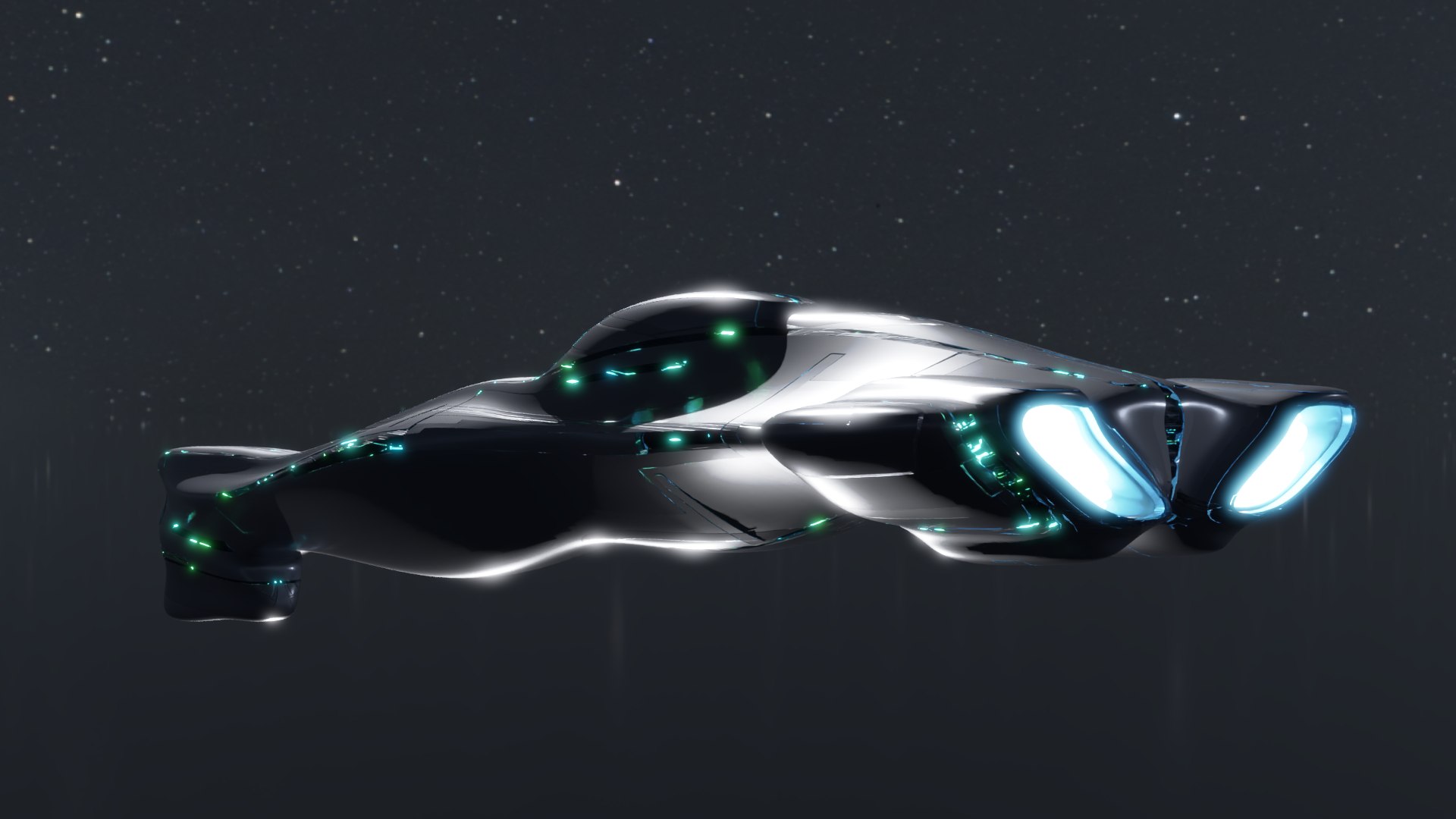 Corvette Spaceship Model - TurboSquid 2234716