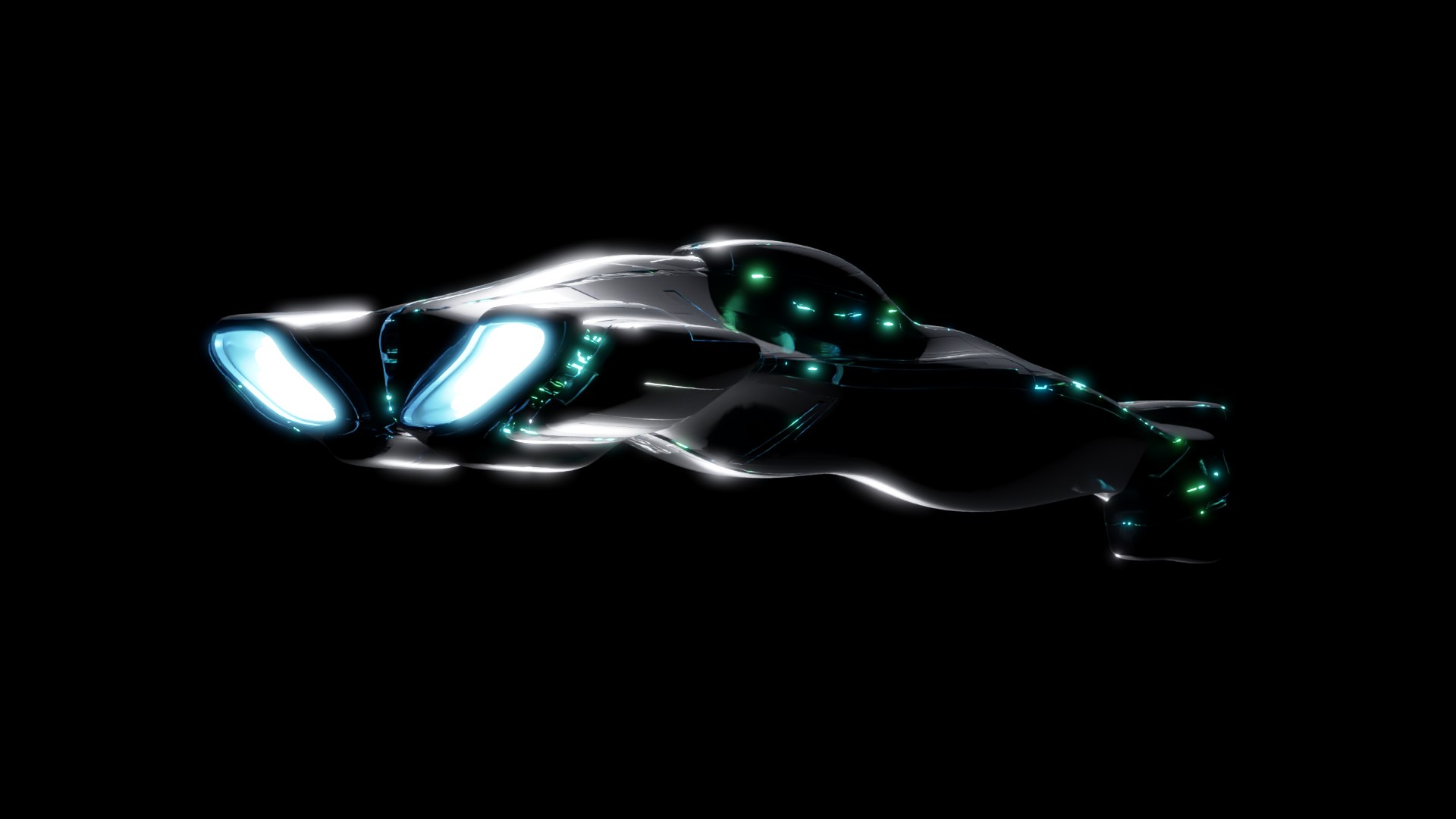 Corvette Spaceship Model - TurboSquid 2234716