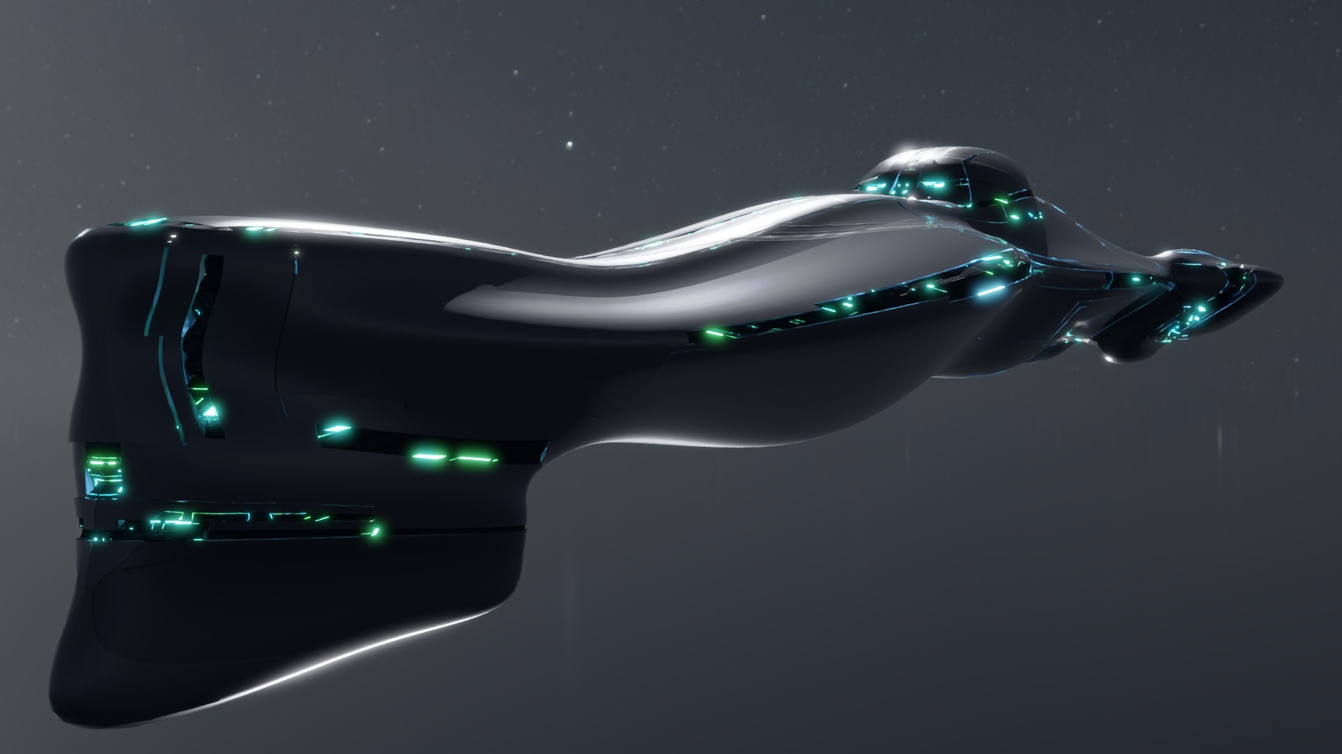 Corvette Spaceship Model - TurboSquid 2234716